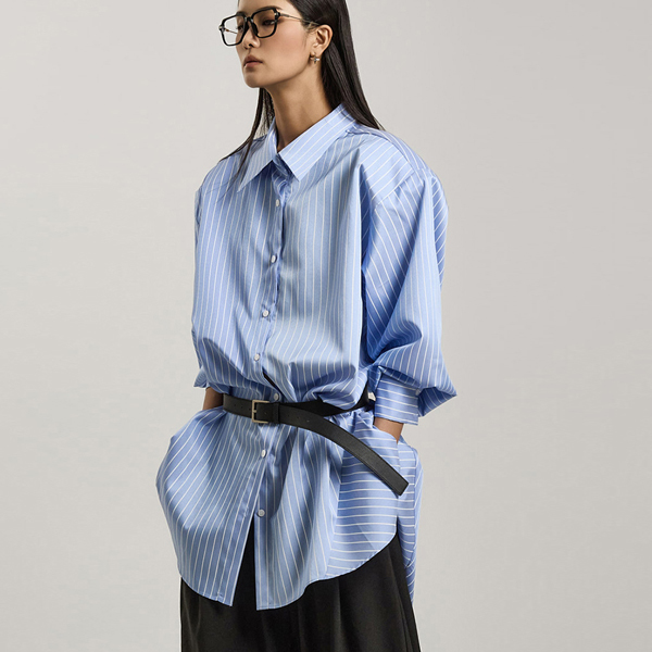 퀸잇 - S736 스트랩 패드 셔츠