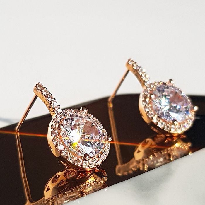 퀸잇 - 14k G.F 볼드 원스톤 귀걸이 EA0941