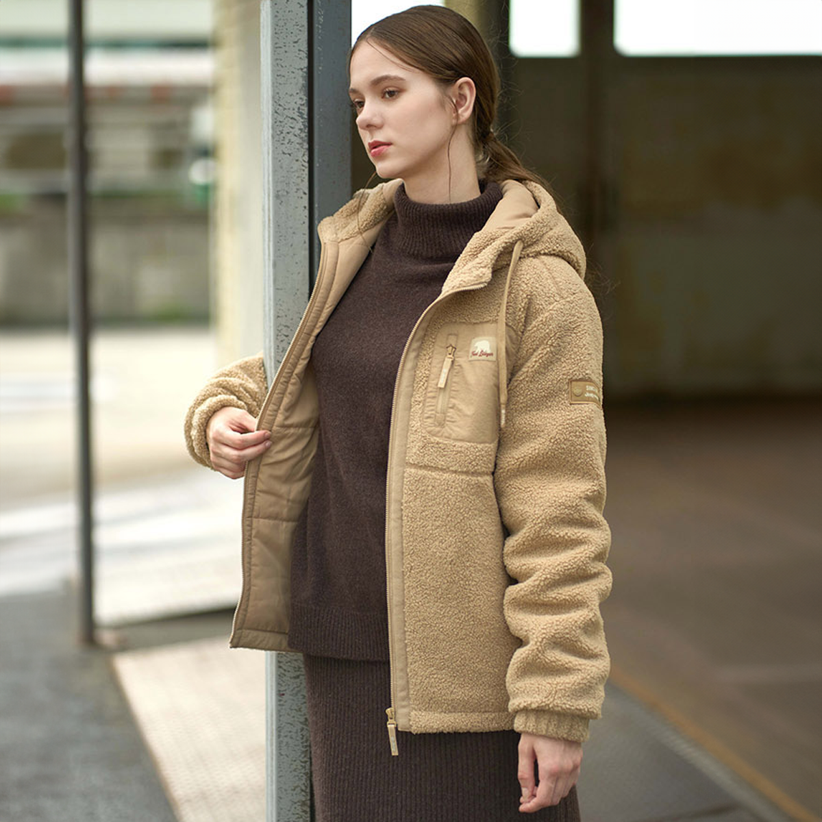 퀸잇 - 여성 24FW 플리스 패딩 점퍼 1종